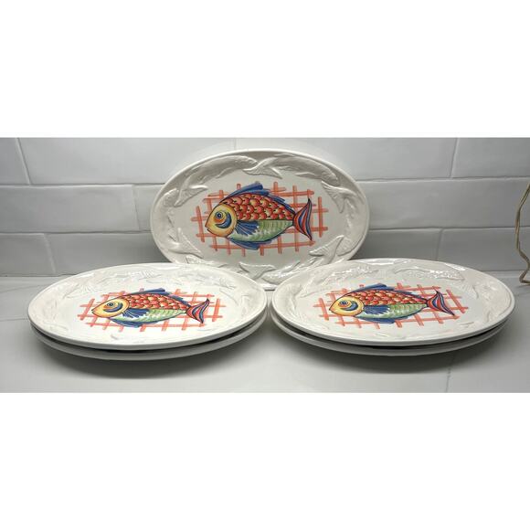 StoVit | Dining | Vintage Stovit Made In Italy Porcelain Fish Platters ...